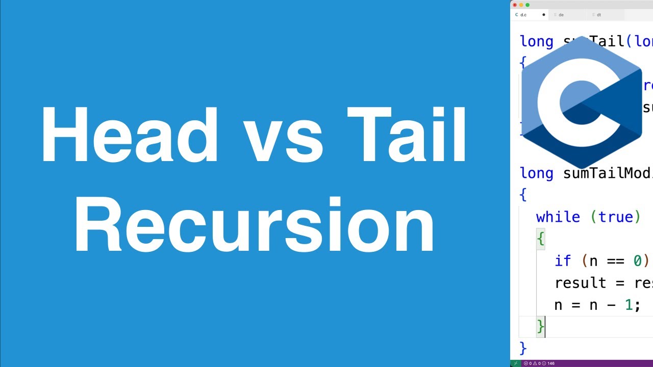 Head vs Tail Recursion | C Programming Tutorial