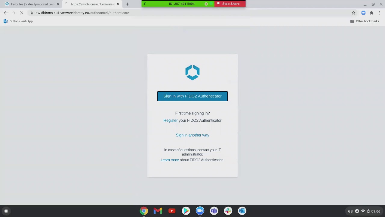 Workspace ONE Access and FIDO2 integration