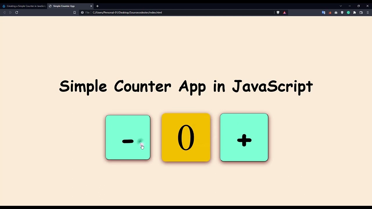 Creating a Simple Counter in JavaScript Tutorial