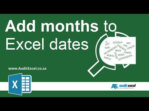 Add months to a date either on a set day or end of the month in Excel