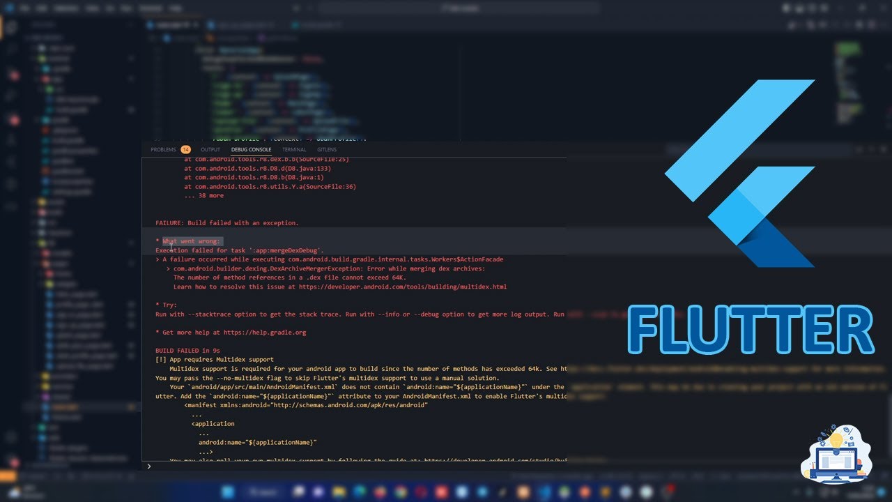 [SOLVED] Execution Failed For Task appmergedexdebug - Flutter