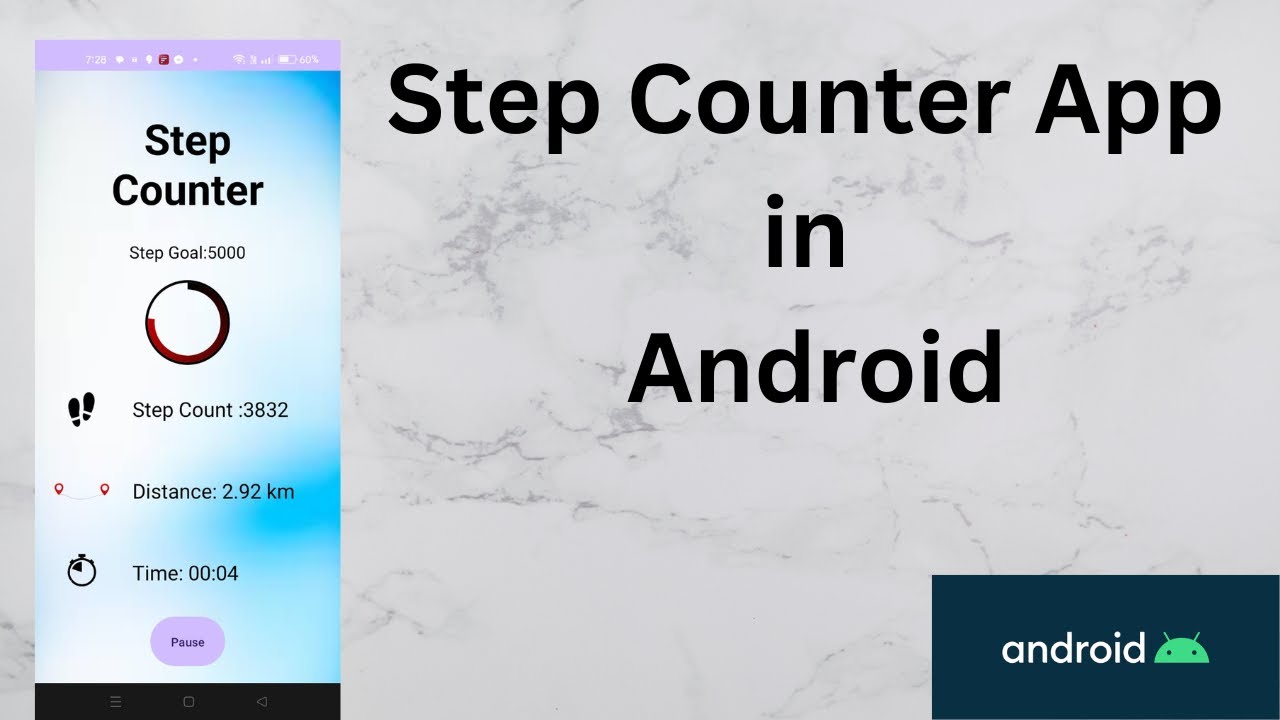 Create Step-Counter/Pedometer App In Android  | Java | Android Studio Tutorial - Quick + Easy