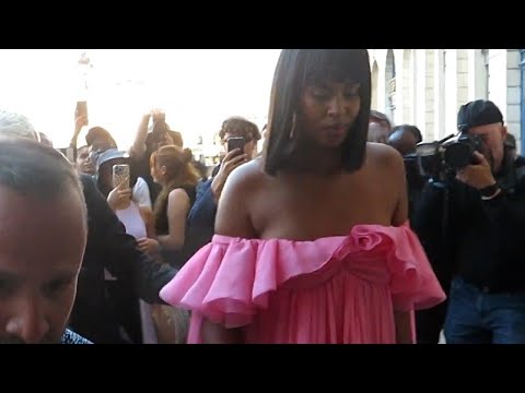 Sabrina Dhowre ELBA (Idris ELBA's Wife) @ Giambattista VALLI fashion show in Paris, July 4th 2022