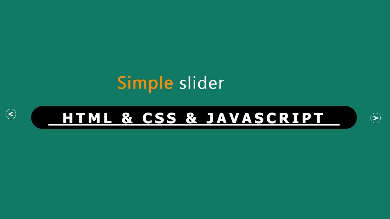 Simple Slider using javascript and HTML, CSS || programmingfinger