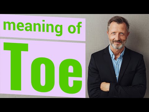 Toe | Meaning of toe