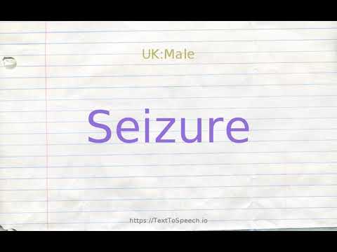 How to pronounce seizure