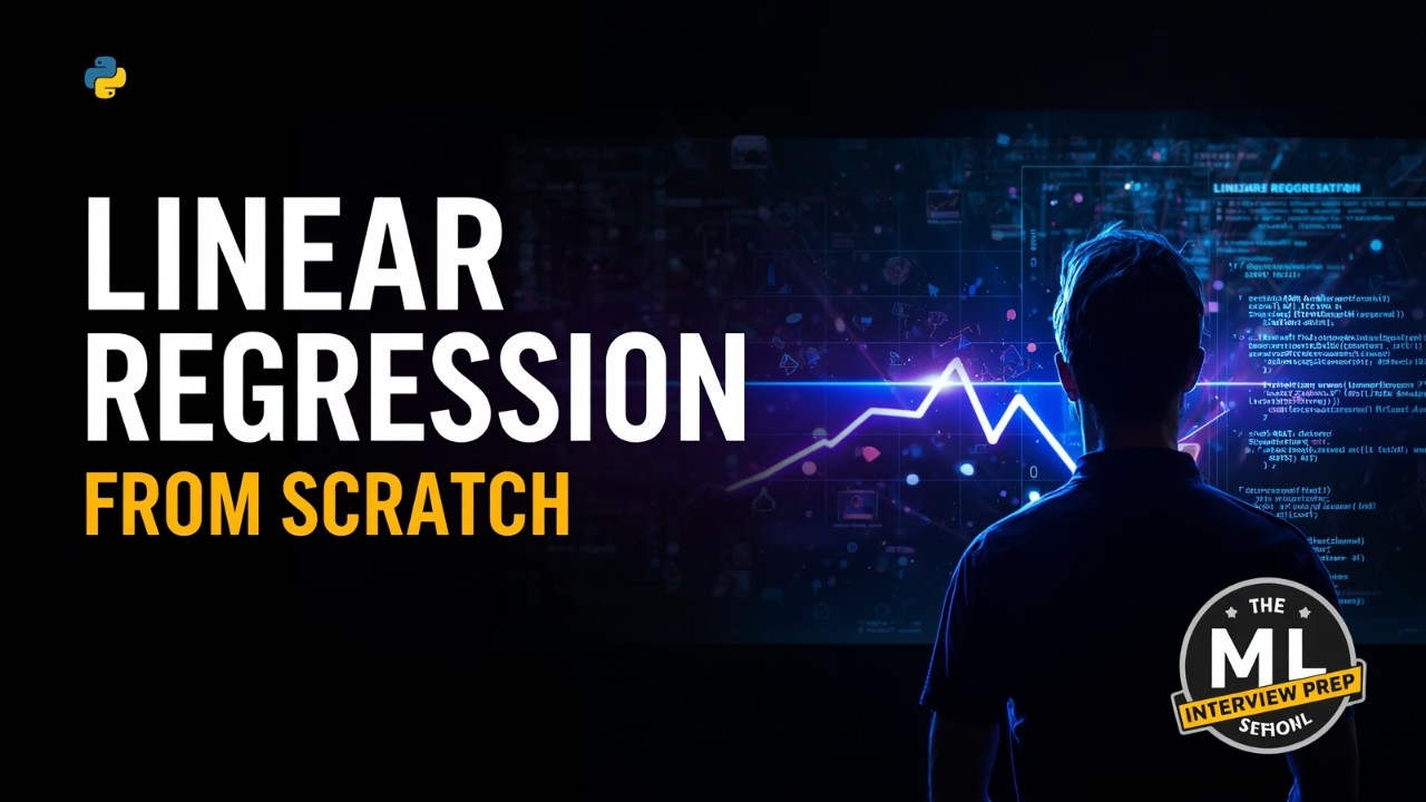 Linear Regression From Scratch in Python | Gradient Descent Explained Step-by-Step