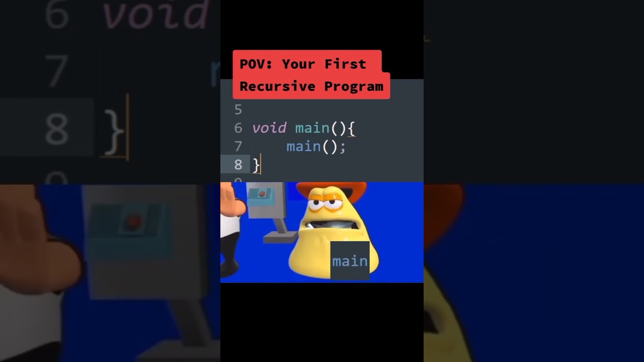 Your first recursive program #jokes #programming