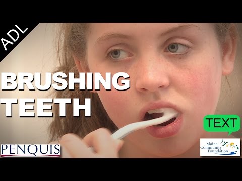 Brushing Teeth (Text Instructions) - Penquis ADL Tools