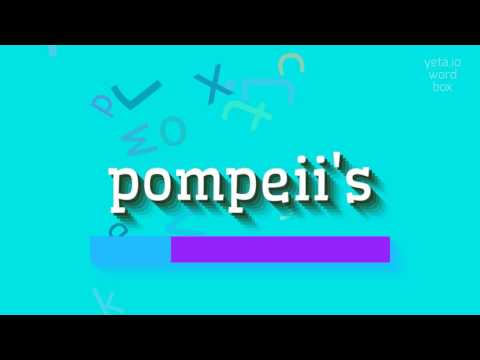 HOW TO SAY POMPEII'S? #pompeii's