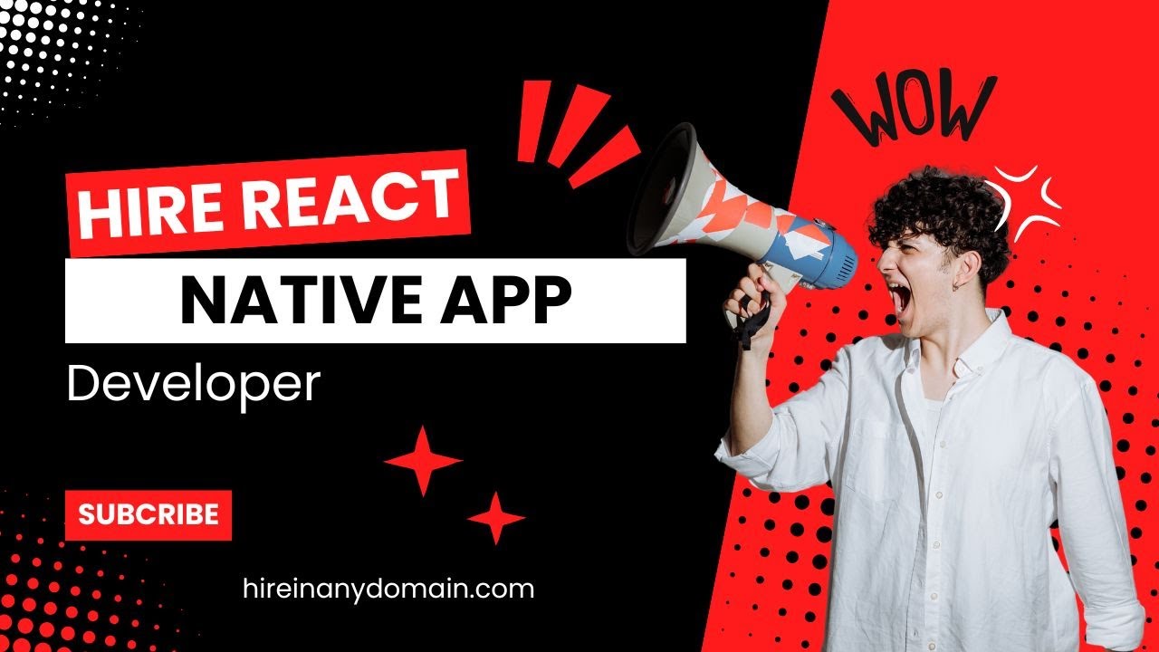 Hire React Native App Developer@HireinAnyDomain #ReactNativeDevelopment #developer #appdevelopers