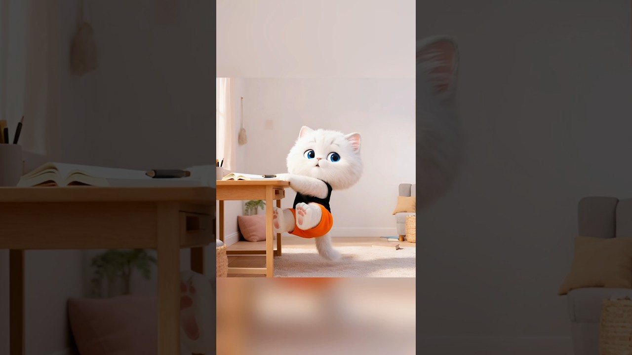 Dad’s upgrading the cat’s chair! 😂#funny #animation #shorts #memes #comedy #joke #catlover #notreal