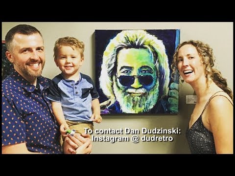 Jerry Garcia Grateful Dead Painting - Artist Dan Dudzinski