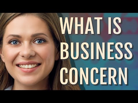 Business concern | meaning of Business concern