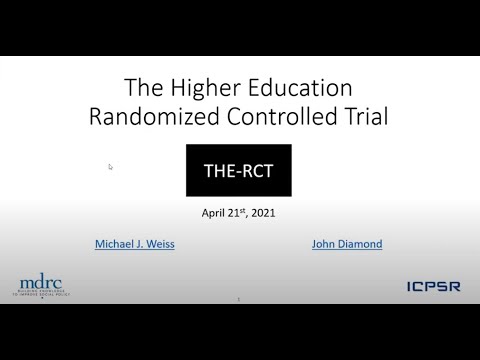Introduction to MDRC’s The Higher Education Randomized Controlled Trial (THE-RCT)
