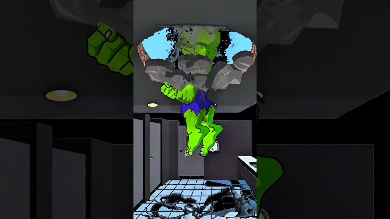 Bruce Banner Vs Angry Hulk | Hulk transformation 😱  #shorts #animation #funny #hulk #shortvideo