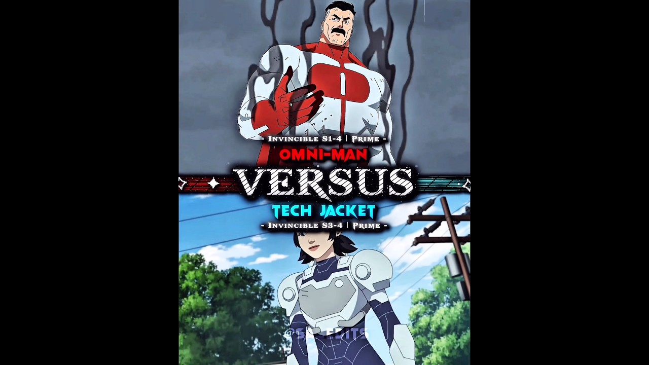 Omni-Man vs Tech Jacket #edit #1v1 #battle #shorts #invincible #omniman #techjacket #show #comics