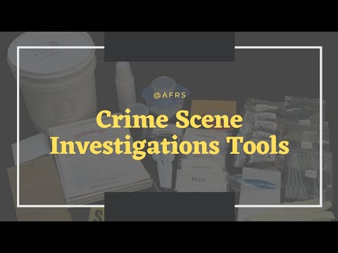 CRIME SCENE INVESTIGATION TOOLS! FORENSIC SCIENCE! @afrs