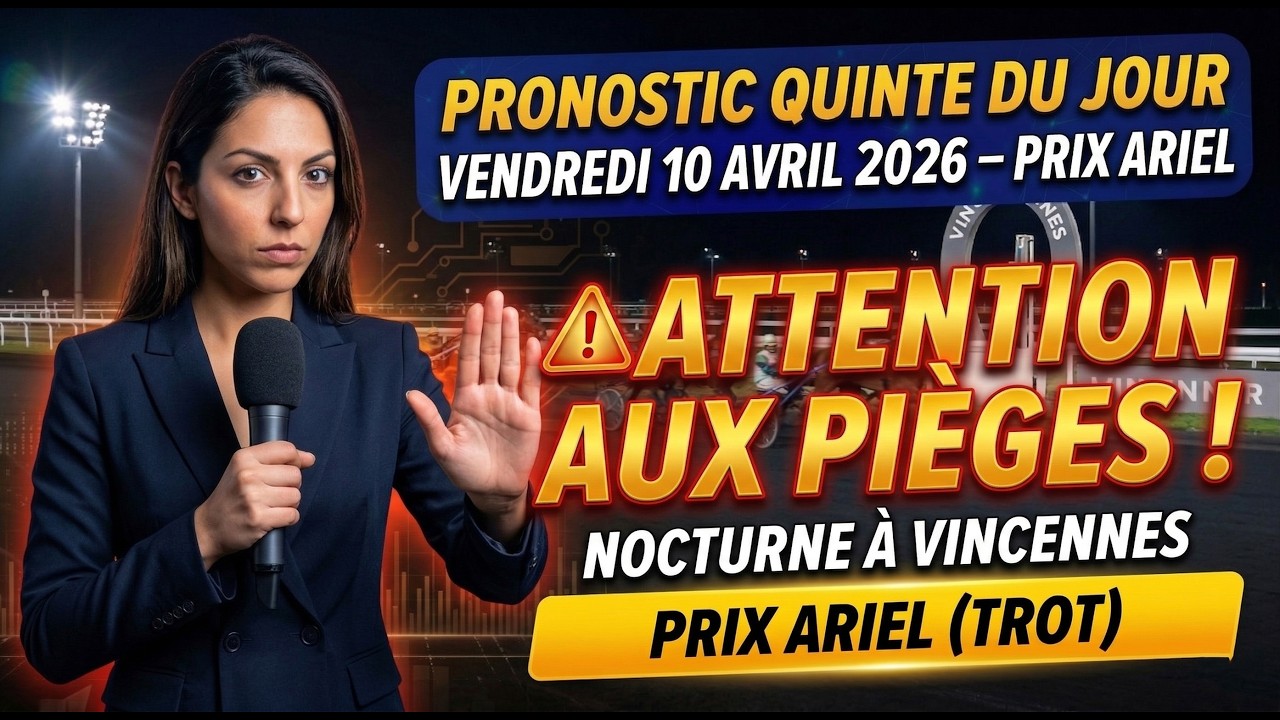 QUINTE PREDICTION FOR THE DAY FRIDAY APRIL 10, 2026 – PRIX ARIEL 🚨 BEWARE OF TRAPS!