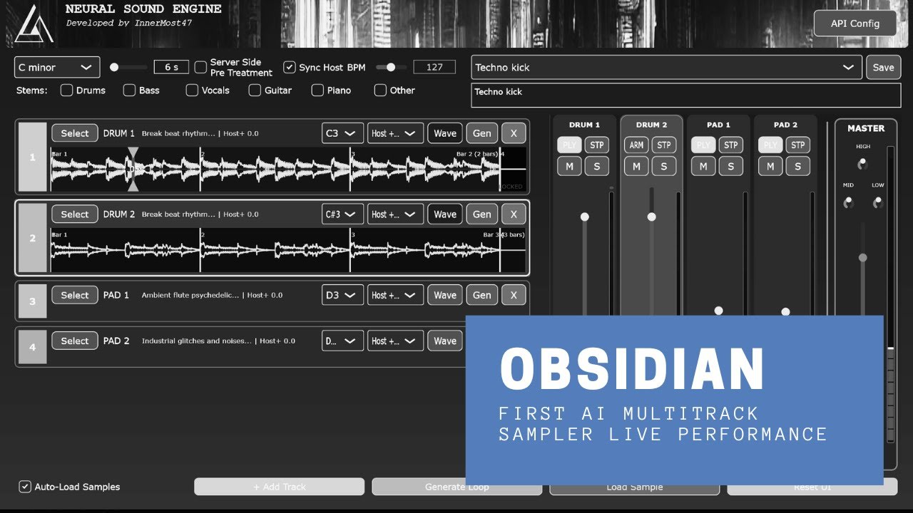 OBSIDIAN Neural - Neural Sound Engine | Real-Time AI Music Generation ...