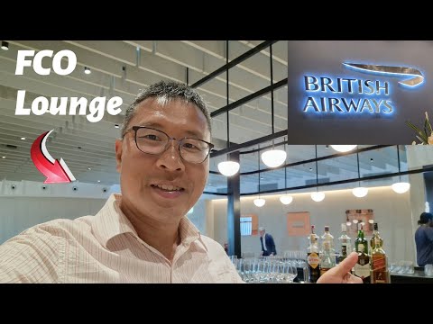 British Airways Lounge at FCO Rome Fiumicino Airport