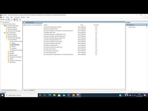 Set Lock time for Windows 10 desktop via local policy