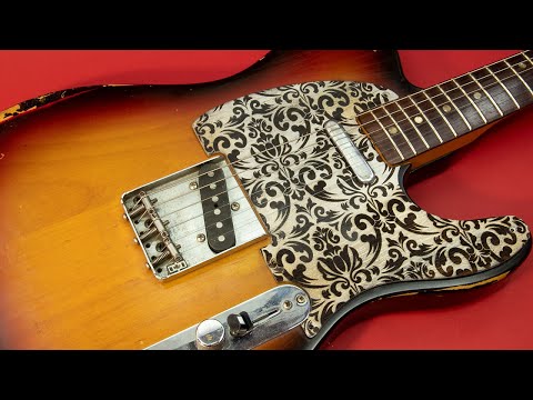 PickArt Telecaster Pickguard Vintage 52 Engraved Hand Made | Reverb