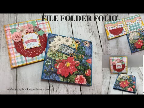 UPCYCLE FILE FOLDERS INTO BEAUTIFUL FOLIO & FREE PDF
