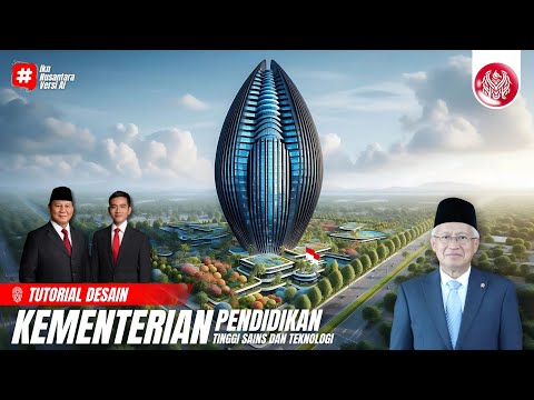 Ikn Terkini‼️Tutorial Desain Gedung Kementerian Pendidikan Tinggi Sains&Teknologi - Arsitek Ai