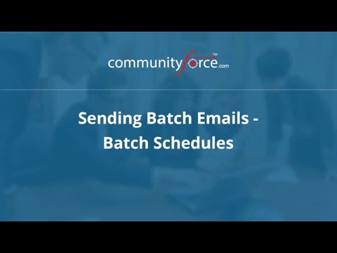 Sending Batch Emails
