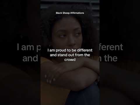Black Sheep Affirmations β¨ Black Sheep you are meant for greatness β¨ #affirmations #blacksheep