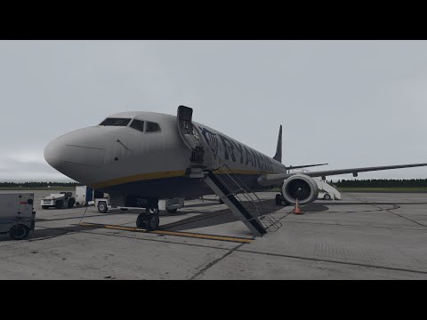 Eindhoven Airport | Ryanair Boeing 737-800 Take-Off | X-Plane 11 Raw Footage #1