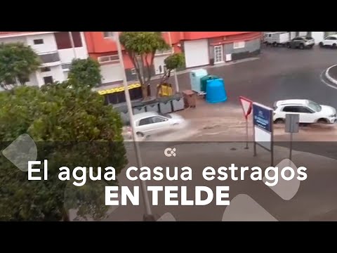 La lluvia hace estragos en Telde