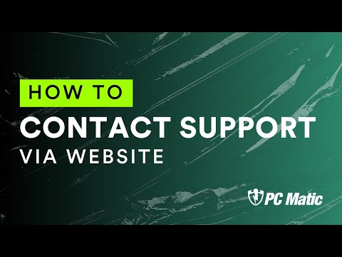 How to Contact PC Matic Support via Website