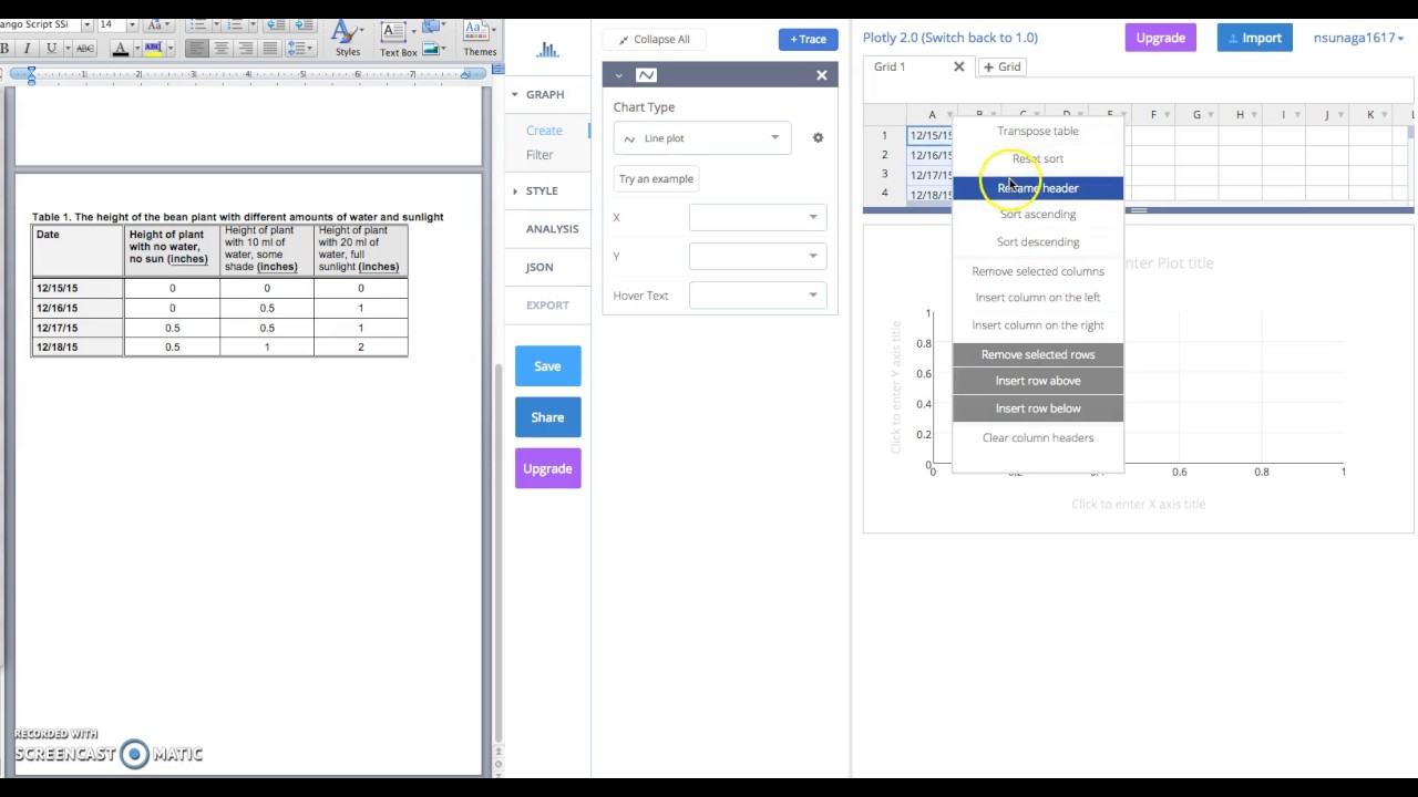 How to Make a Line Graph Using Plotly Part 1