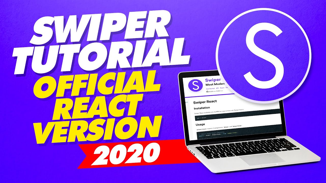 Tutorial for Official SwiperJs React Carousel (Swiper Js How To Video)