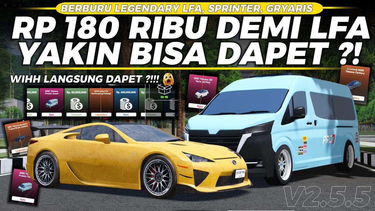 Aku Habiskan 1000 Robux Gacha Daily Box Bisa Dapet LFA Nurburgring Ga Ya?! - Roblox CDID V2.5.5