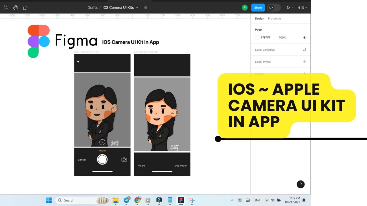 iOS Camera UI Kit on Figma