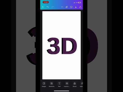 How to make a 3D Canva Effect in 25 Seconds! #canva