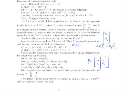 Math 23a. Week 4, Video 3: What to do in the absence of an eigenbasis (4.6-4.8)