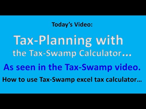 EXPOSED - Tax Planning in 10 minutes using IRS 1040 excel calculator.