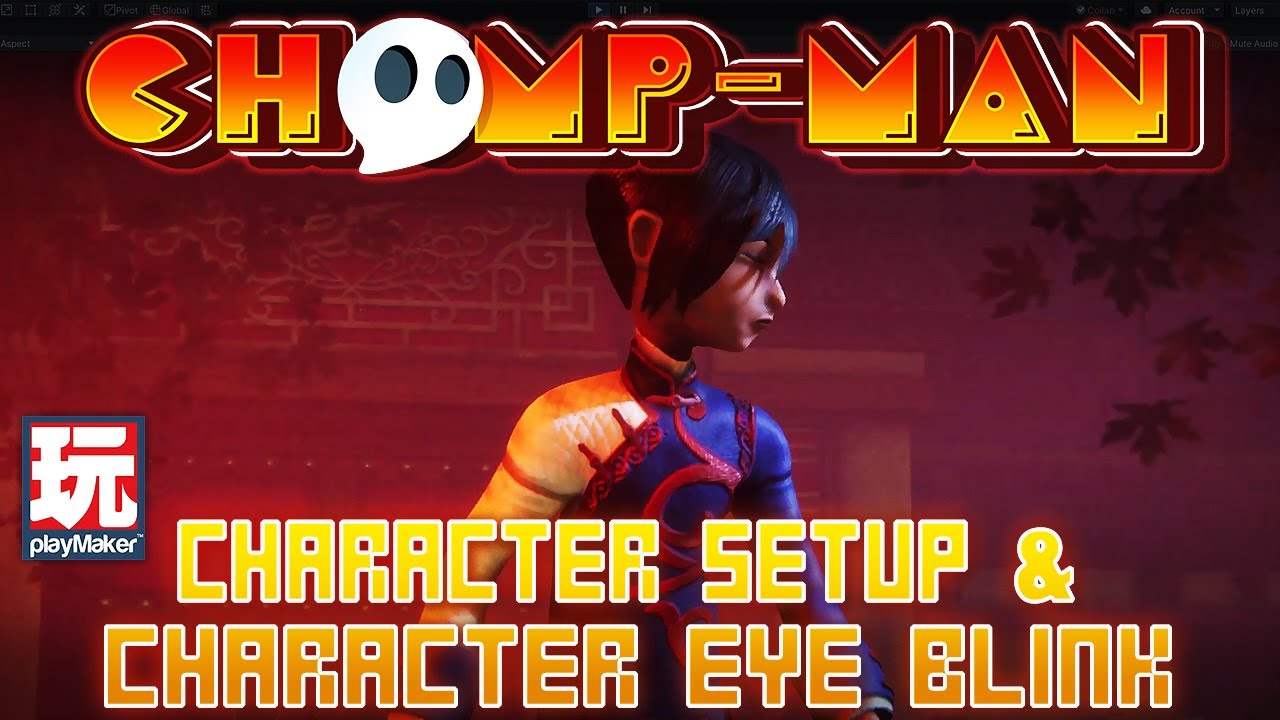 Character blink & setup - Unity playmaker tutorial -  Games without code - ChopMan