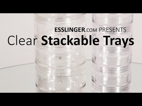 Small Parts Storage Threaded Compartment Trays Stackable Small Parts Containers