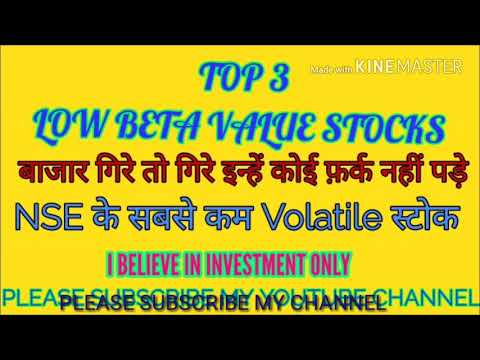 Top 3 Low Beta Value Stocks l Top Low Volatile Stocks of NSE and BSE I Stock Gyani l