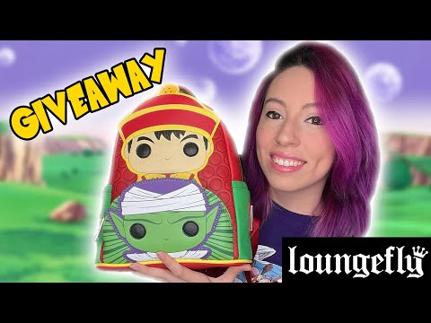 LOUNGEFLY POP DRAGON BALL Z GOHAN PICCOLO BACKPACK UNBOXING + GIVEAWAY!!!