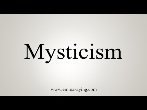 How To Say Mysticism