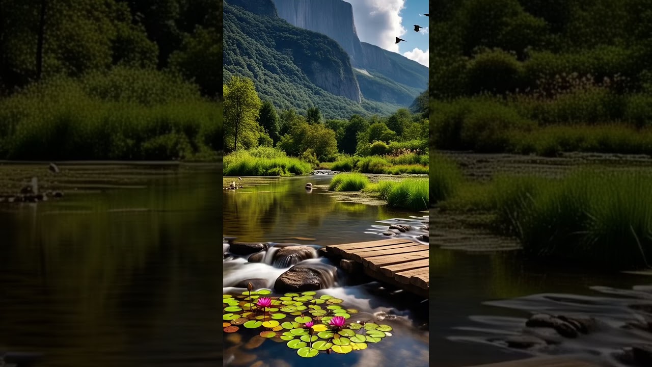 Beautiful nature ai generated images beautiful hills#goviral #trendingshort #youtubeshorts#nature #o