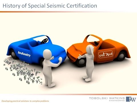 Where did Special Seismic Certification Come From?