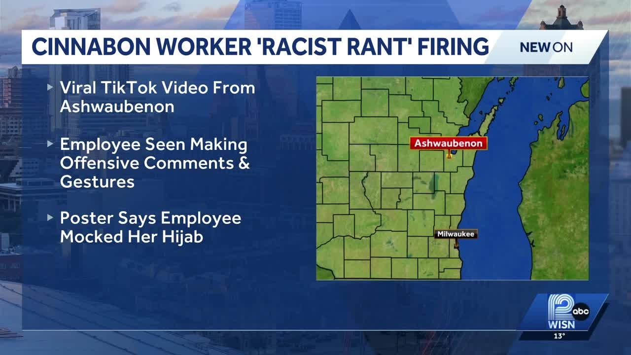 Wisconsin Cinnabon worker fired after racist outburst directed at customers goes viral