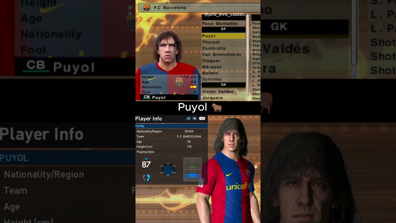 Barca in PES 6 vs 2007 Patch v2 🔵🔴 #efootball #pes #football  #game #pes2017 #classic #barca #laliga